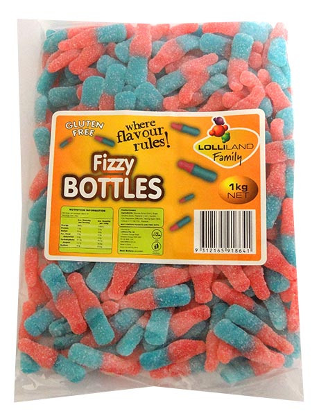 Get Lolliland Fizzy Bottles at The Professors Online Lolly Shop (10438)