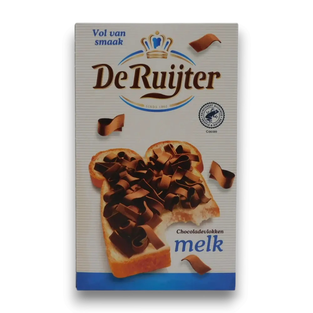 De Ruijter Milk Chocolate Flakes 200g