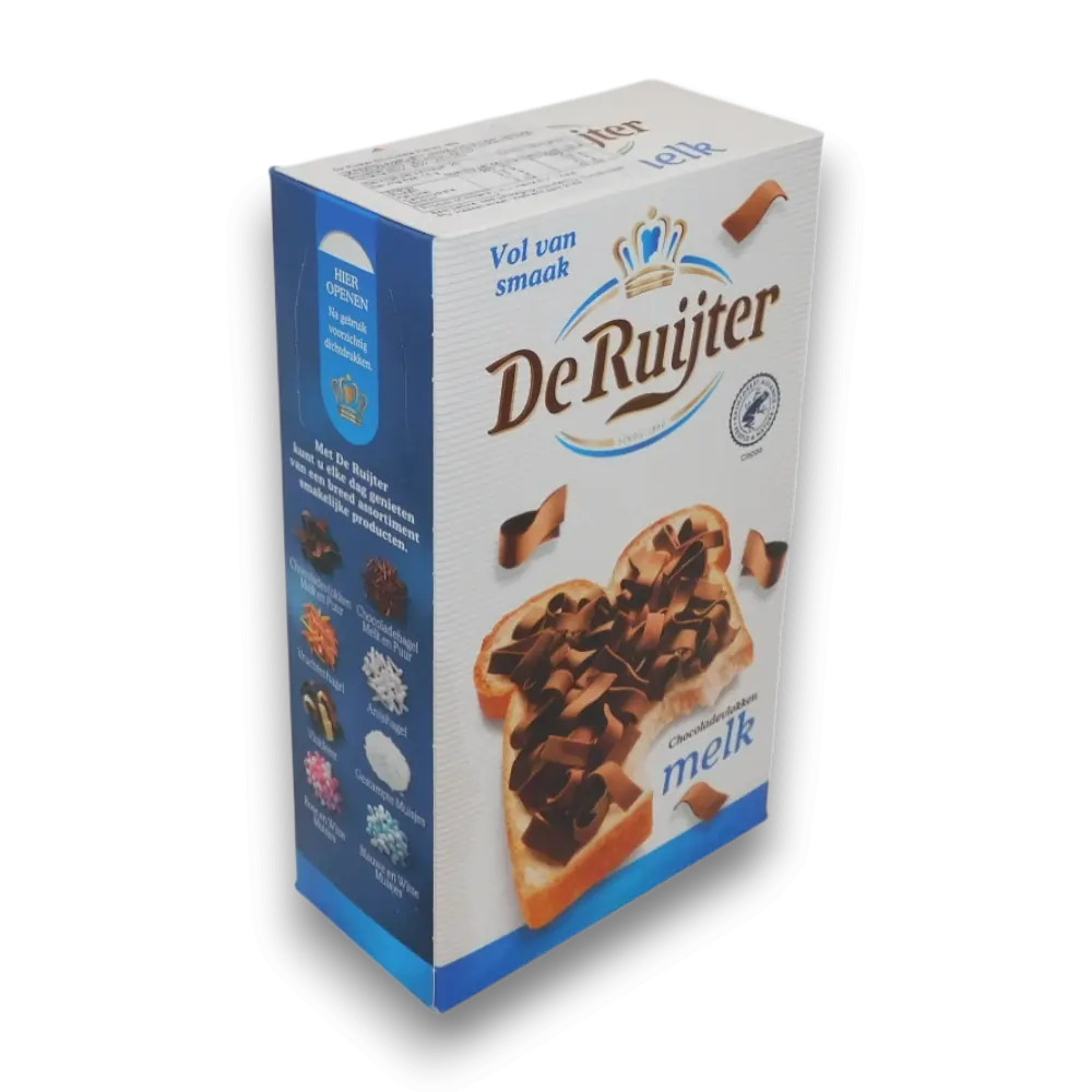 De Ruijter Milk Chocolate Flakes 200g
