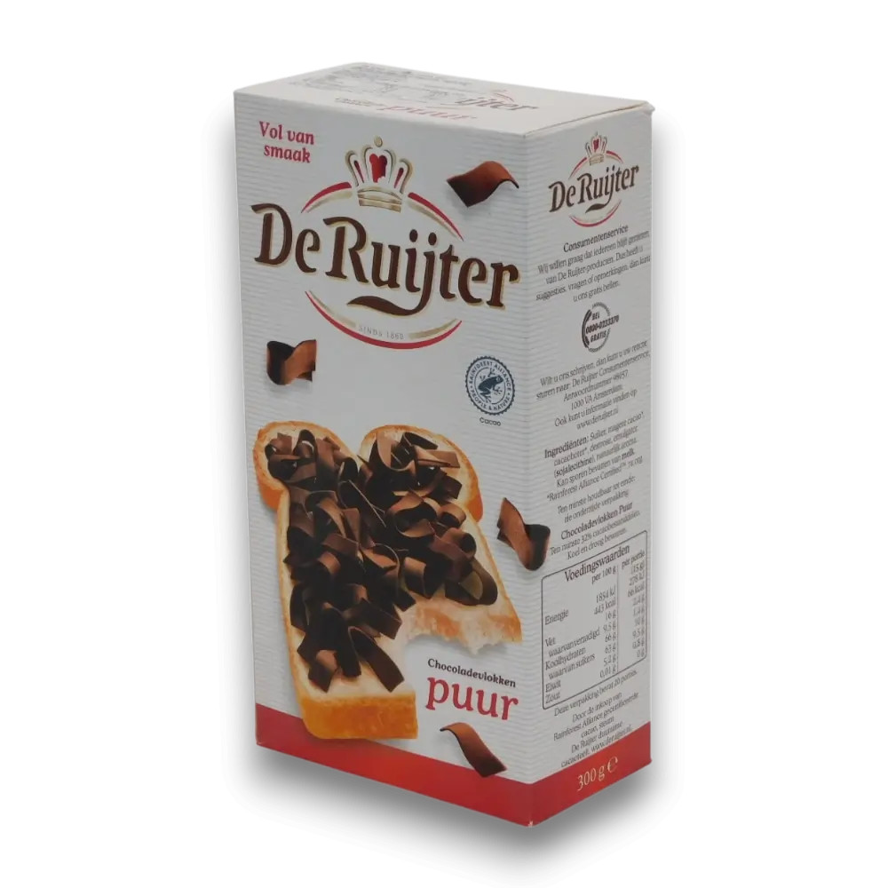 De Ruijter Dark Chocolate Flakes 300g