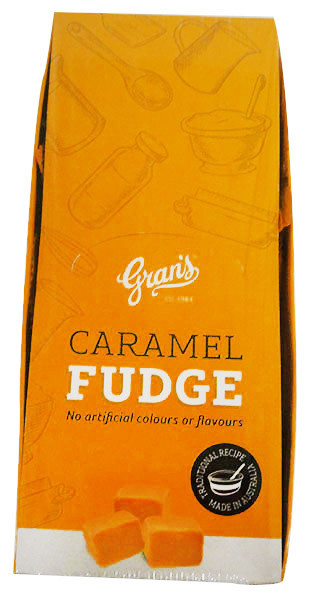 Grans Caramel Fudge - purchase at The Professors Online Lolly Shop (10821)