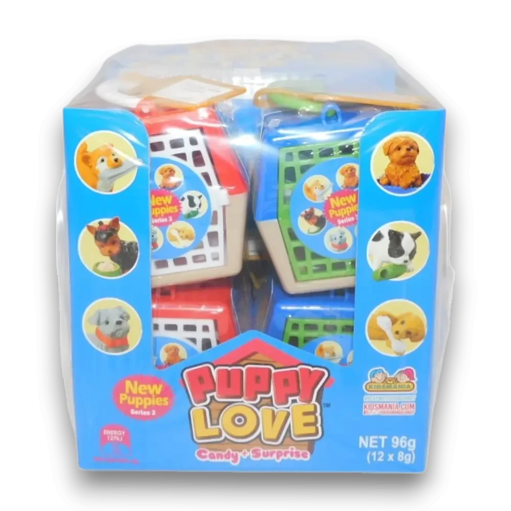 KidsMania Puppy Love Candy + Surprise (12pc Display Unit)