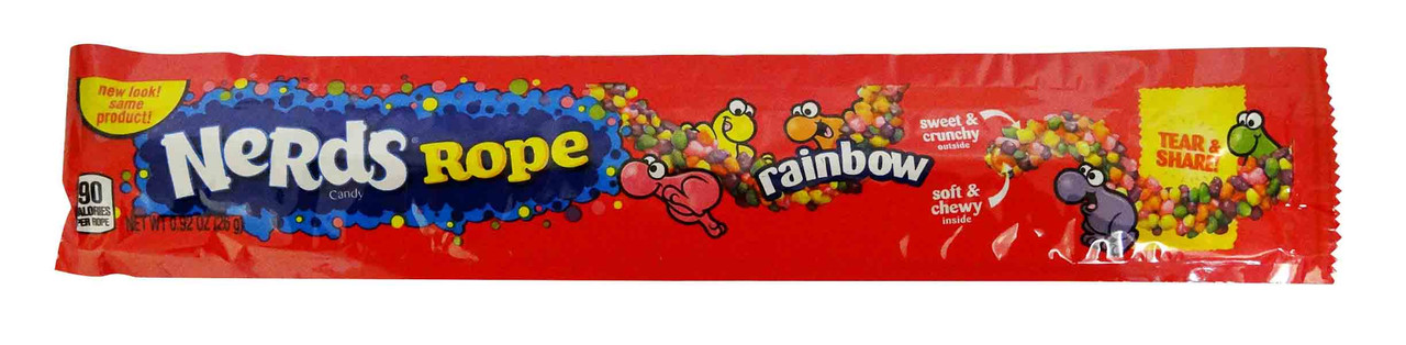 Nerds Rope Rainbow - purchase at The Professors Online Lolly Shop (10973)