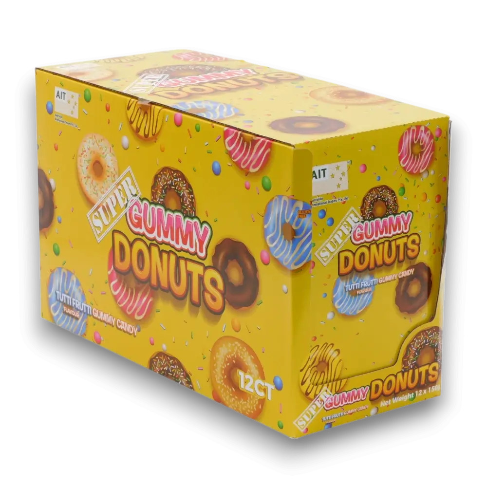 Super Gummy Donuts - 12 x 150g