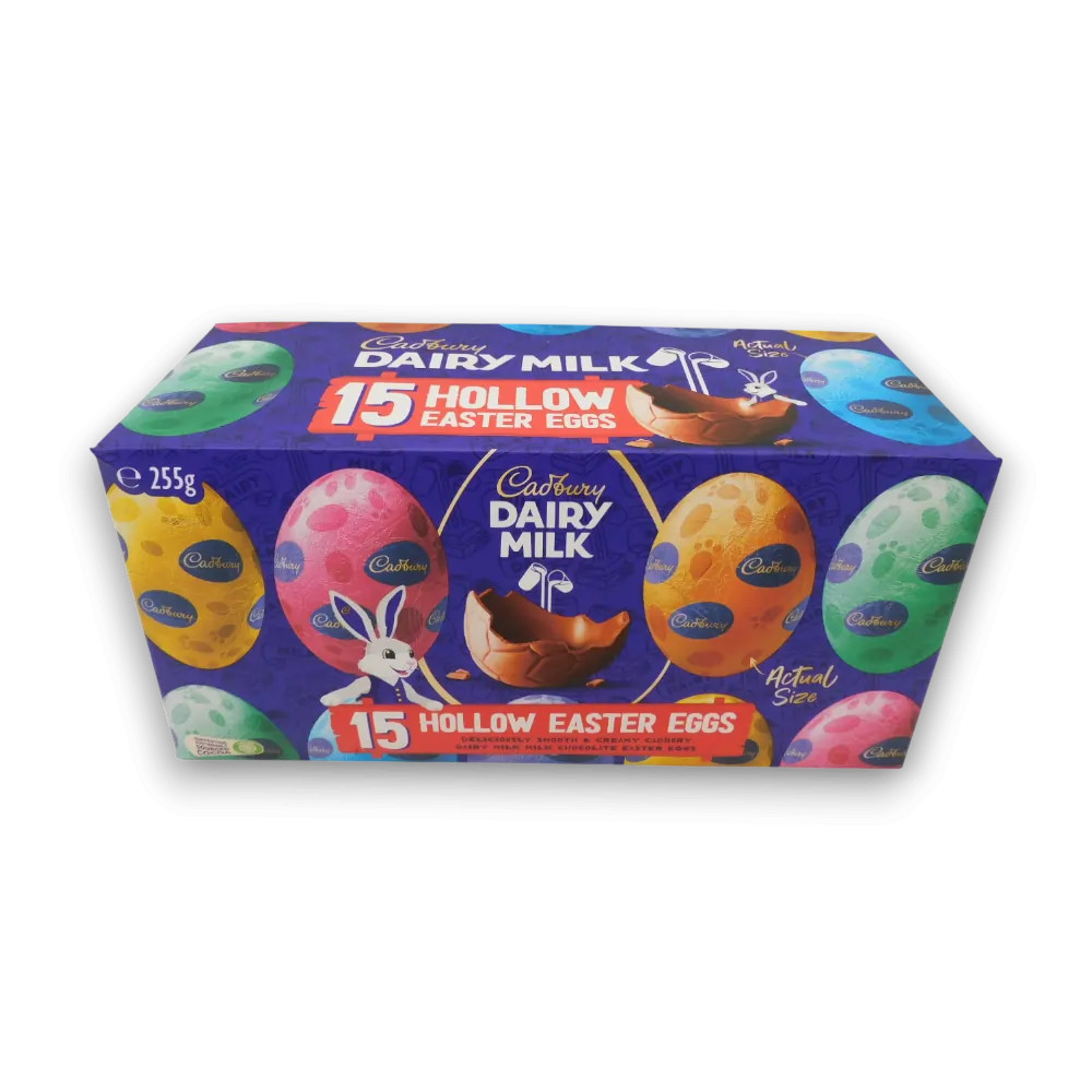 Cadbury - Dairy Milk - Assorted Hollow Easter Eggs (255g box | ~15 × ...