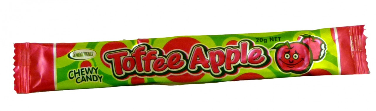 Sweetmans Toffee Apple Chewy Candy - buy at The Professors Online Lolly ...