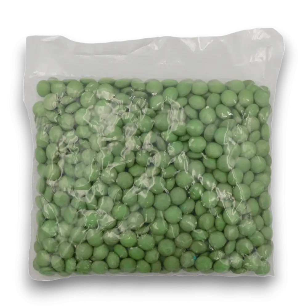 Choc Drops - Green Single Colour Smarties Clones (500g Bag)