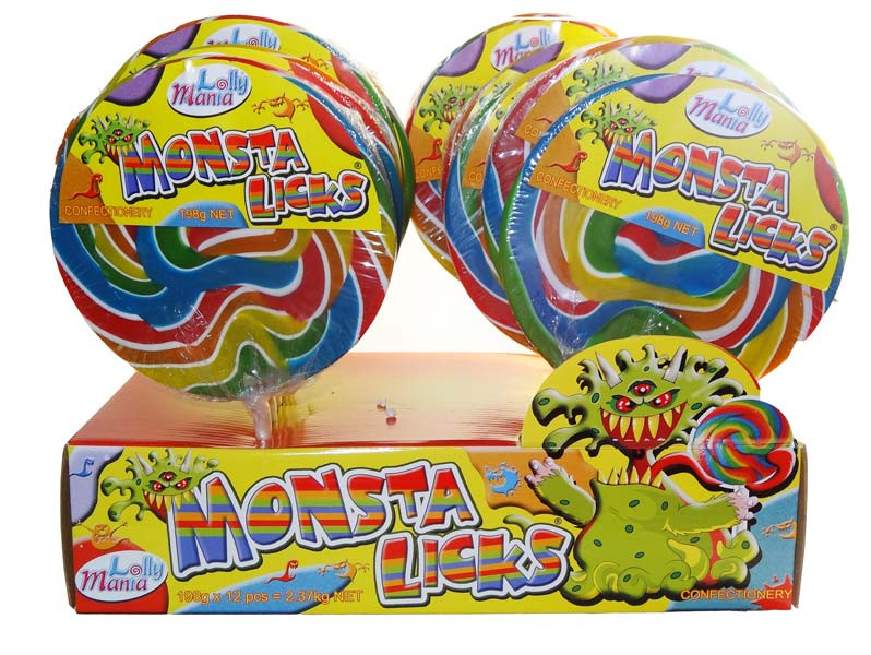 Get Monsta Licks Lollipops at The Professors Online Lolly Shop (3905)