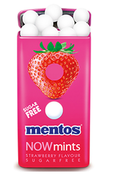 Mentos Now Mints - Sugar Free - Strawberry Flavour - purchase at The ...