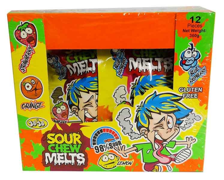 Get JoJo Sour Chew Melts at The Professors Online Lolly Shop (11044)