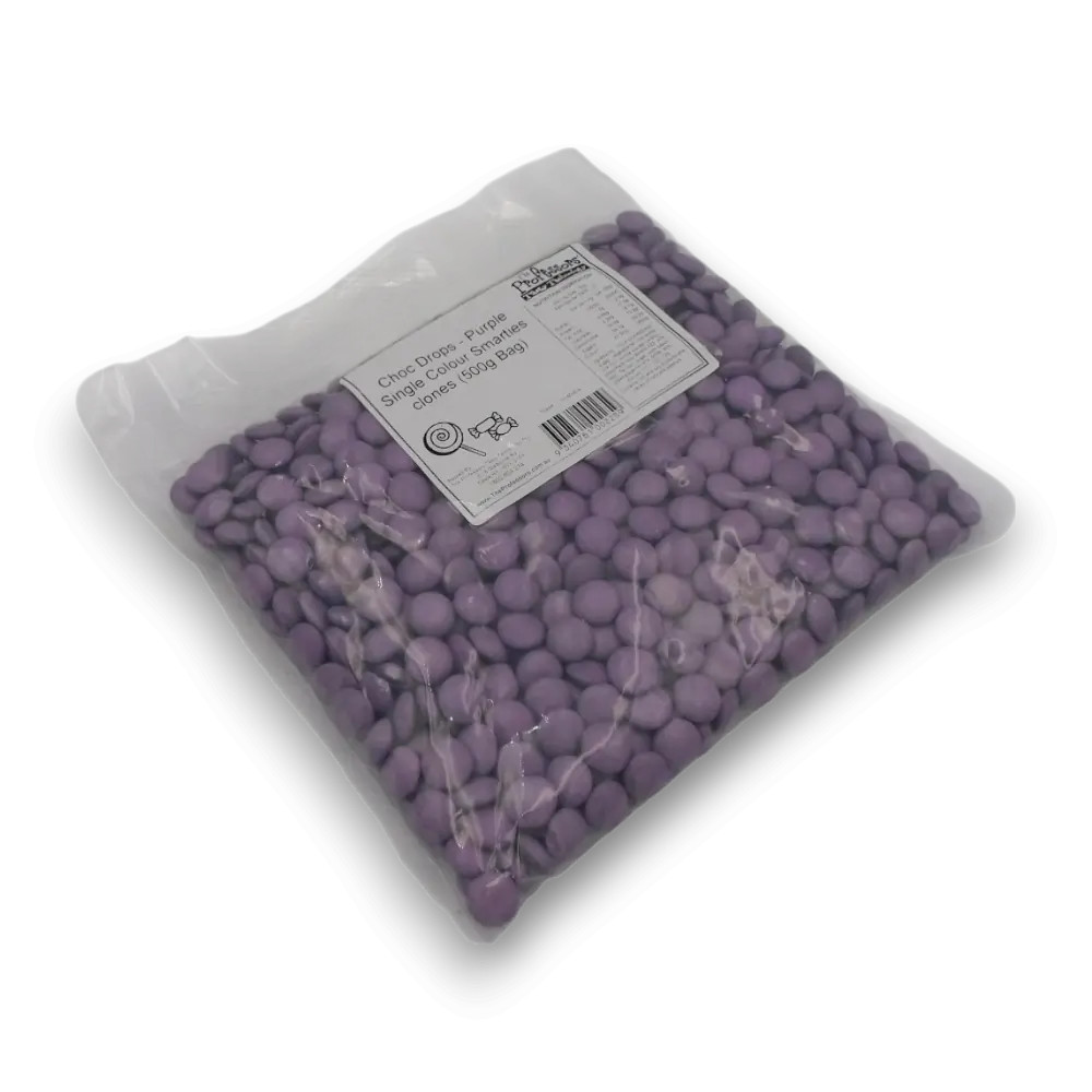 Choc Drops - Purple Single Colour Smarties clones - buy at The ...