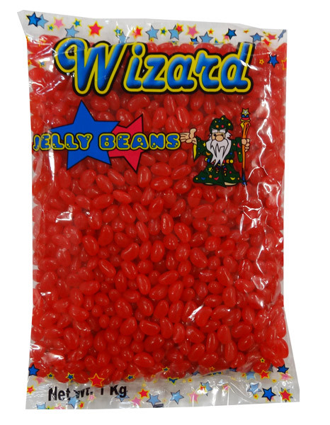 Get Wizard Mini Jelly Beans - Red with Strawberry Flavour at The ...