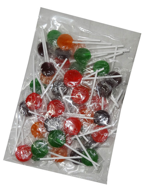 Mixed Small Coloured Flat Pops - buy at The Professors Online Lolly ...