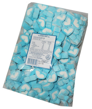 Heart Shaped Blue and White Marshmallows - buy at The Professors Online ...