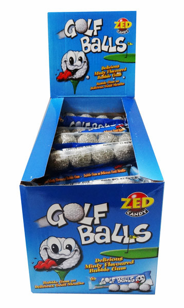 Golf Balls - Mint Bubble Gum - buy at The Professors Online Lolly Shop ...
