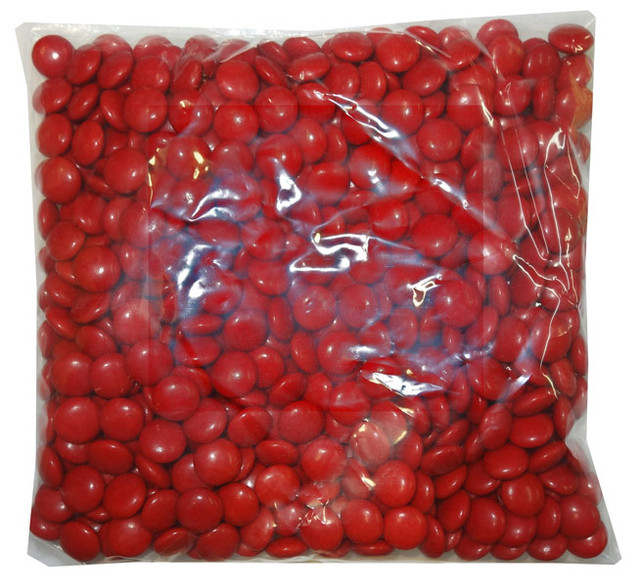 Choc Drops - Red Single Colour Smarties clones online at The Professors ...