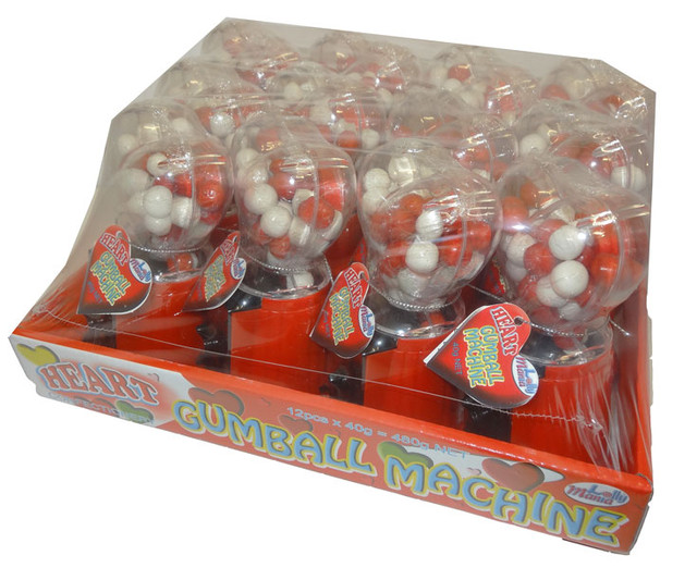 Heart Gumball Machine online at The Professors Online Lolly Shop (3445)