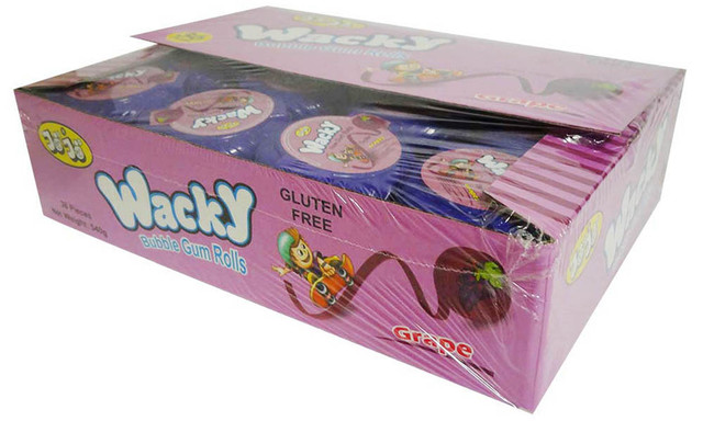 Wacky Bubble gum Rolls - Blueberry, and other Confectionery at ...