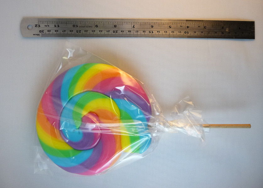 Round Rainbow Lollipop - purchase at The Professors Online Lolly Shop ...