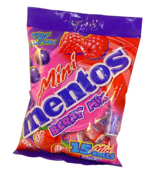 Mini Mentos 15 Roll Berry Mix Bag online at The Professors Online Lolly ...