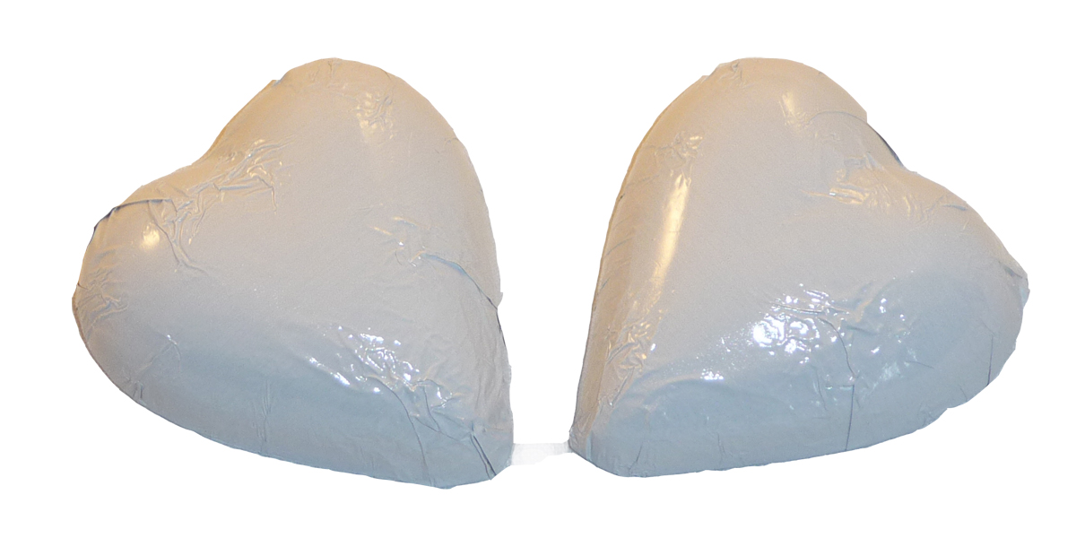 Chocolate Gems - Chocolate Hearts - White Foil - purchase at The ...
