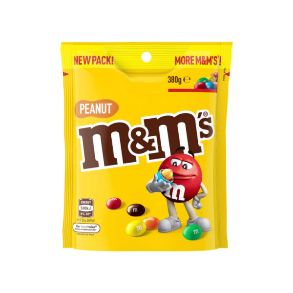 M&Ms - Peanut (Display unit | 12 x 380g bags)