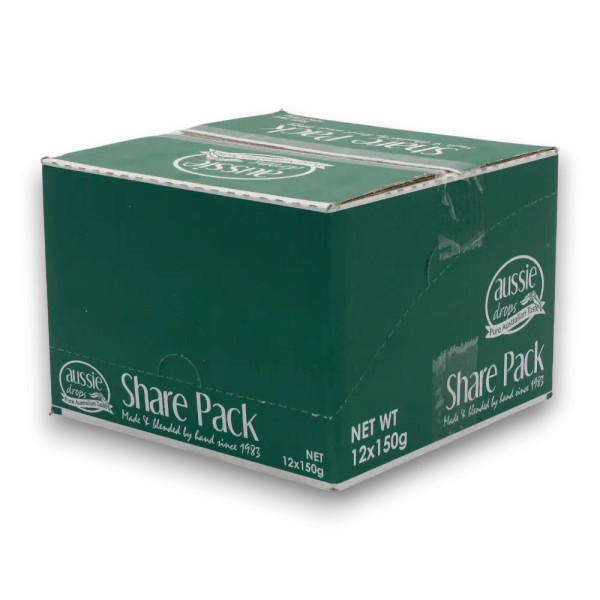 Aussie Drops Butter & Menthol Sharepack 12 x 150g Bags
