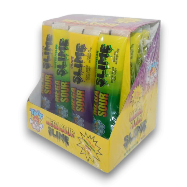 TNT Mega Sour Slime - Watermelon & Grape (12-pack)