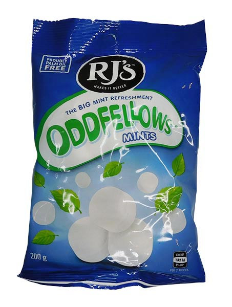 RJ s Oddfellows Mints - buy at The Professors Online Lolly Shop (13340)