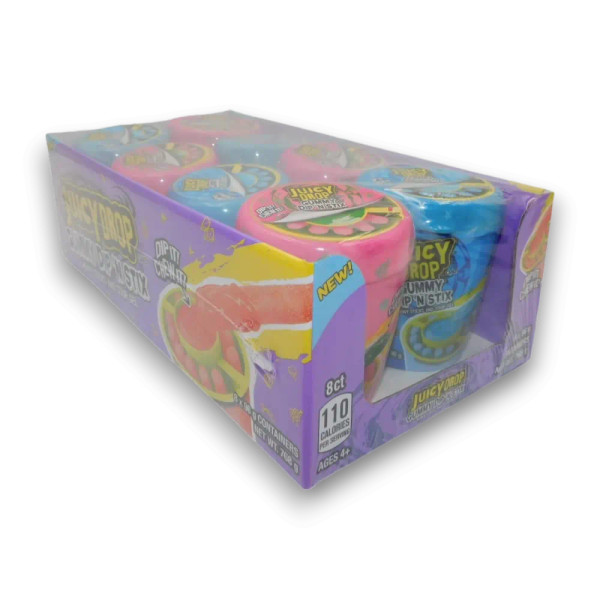 Juicy Drop Gummy Dip 'N Stix (96g x 8pc display unit)
