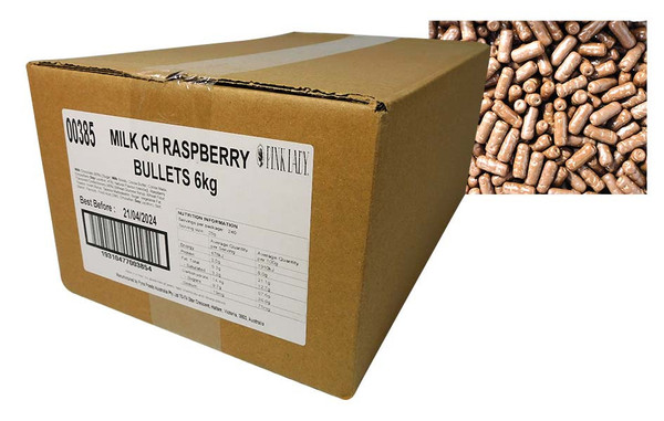 Pink Lady - Milk Chocolate Raspberry Bullets (1kg bag)