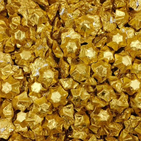 Pauls Milk Chocolate Stars 5kg Box - Gold Foiled Chocolates