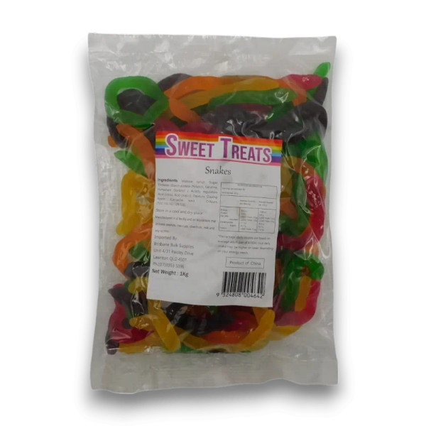 Sweet Treats - Snakes (1kg Bag)