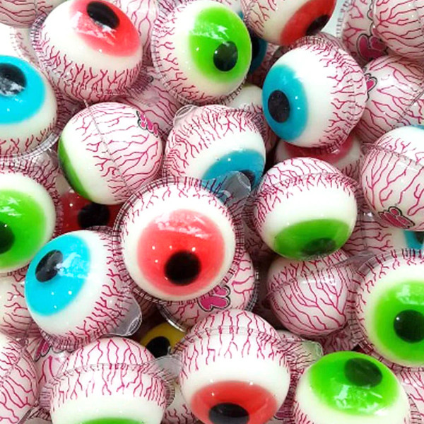 Jam Gummy - Eyeballs (50 Units) | Spooky Jam-Filled Gummies