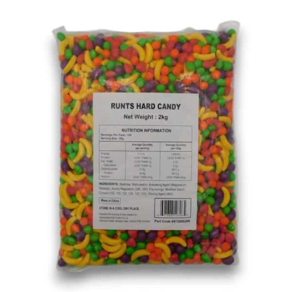 Runts Hard Candy (2kg bag)
