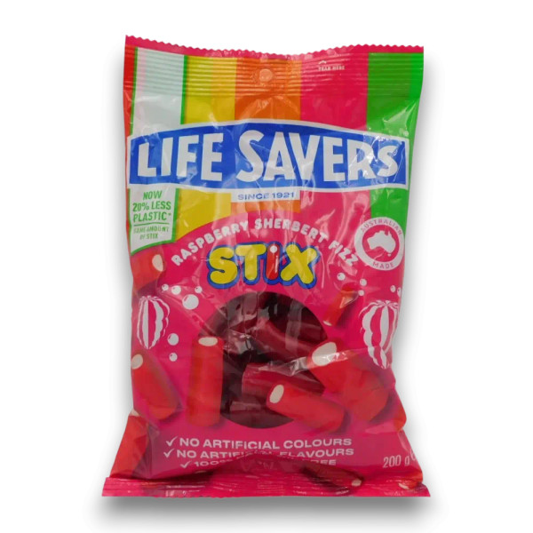 Life Savers - Stix - Raspberry Sherbert Fizz (200g bag)