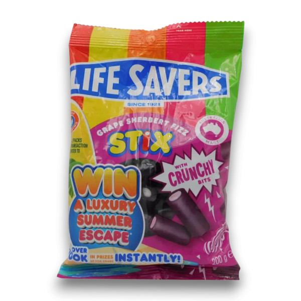 Life Savers - Stix - Grape Sherbert Fizz (200g bag)