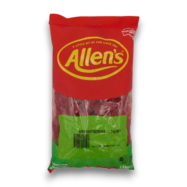 Buy Allens Ripe Raspberries 1.3kg Bag | The Professors