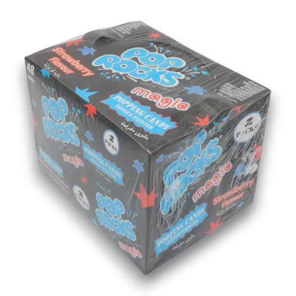 Pop Rocks Magic Popping Candy Strawberry 48 Sachets