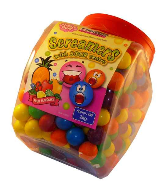 Get Screamers Bubble Gum at The Professors Online Lolly Shop (1969)