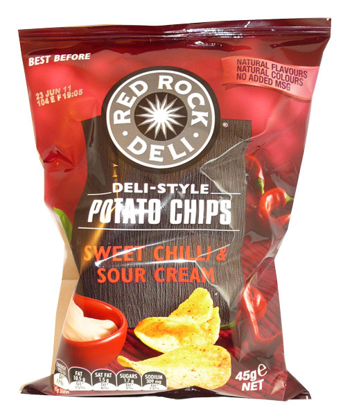 Red Rock Deli Sweet Chilli and Sour Cream Chips, and other Snack Foods ...