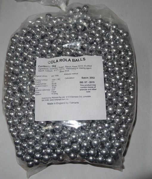 Cola Rola Balls online at The Professors Online Lolly Shop (4308)
