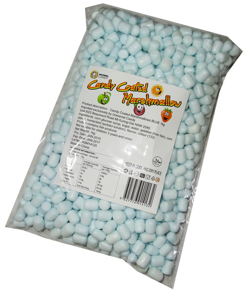 Get Candy Coated Marshmallows - Blue at The Professors Online Lolly ...