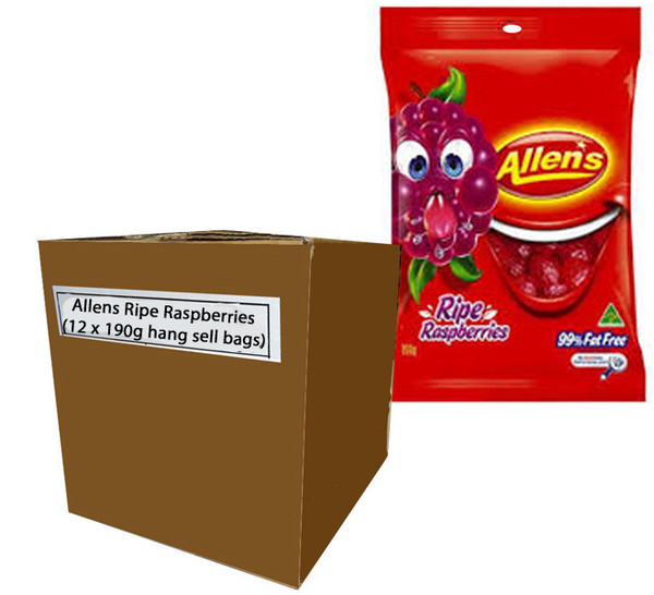 Allens Ripe Raspberries online at The Professors Online Lolly Shop (4914)