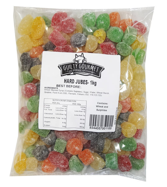 Get Guilty Gourmet - Hard Jubes at The Professors Online Lolly Shop (5061)
