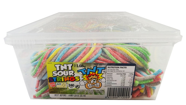 Get TNT Sour Strings Multicolour at The Professors Online Lolly Shop (5741)