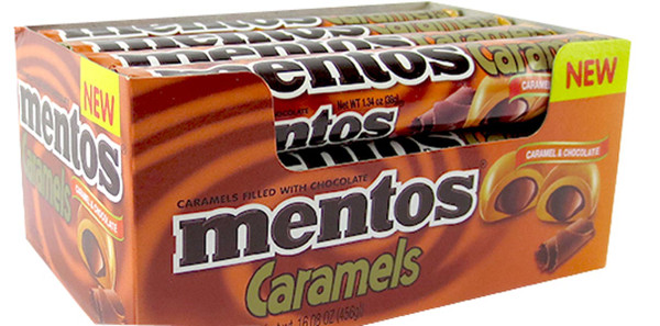 Get Mentos Choco Roll - Caramel at The Professors Online Lolly Shop (6011)