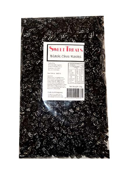 Sweet Treats Choc Rocks - Black - buy at The Professors Online Lolly ...