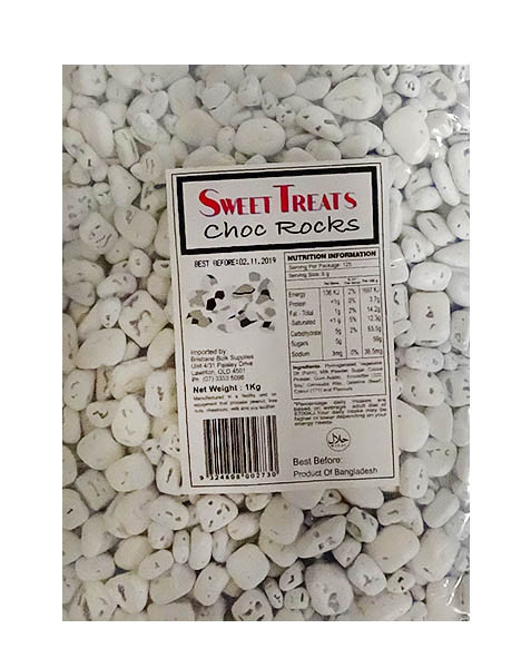Sweet Treats Choc Rocks - White online at The Professors Online Lolly ...