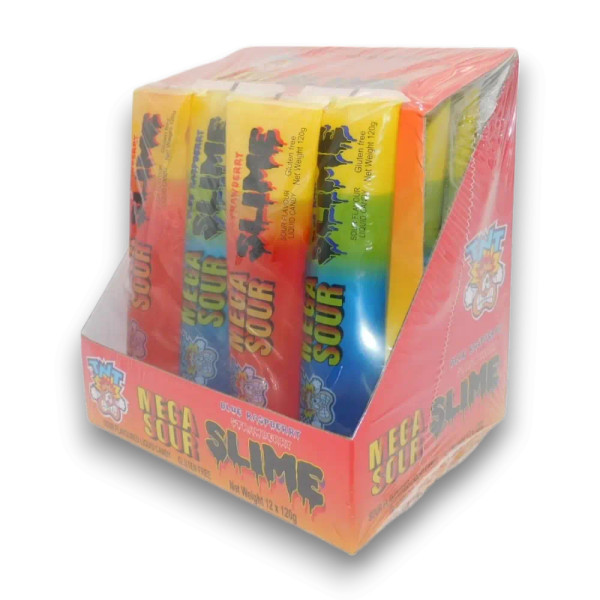 TNT Mega Sour Slime 120g x 12 Tubes | Liquid Candy